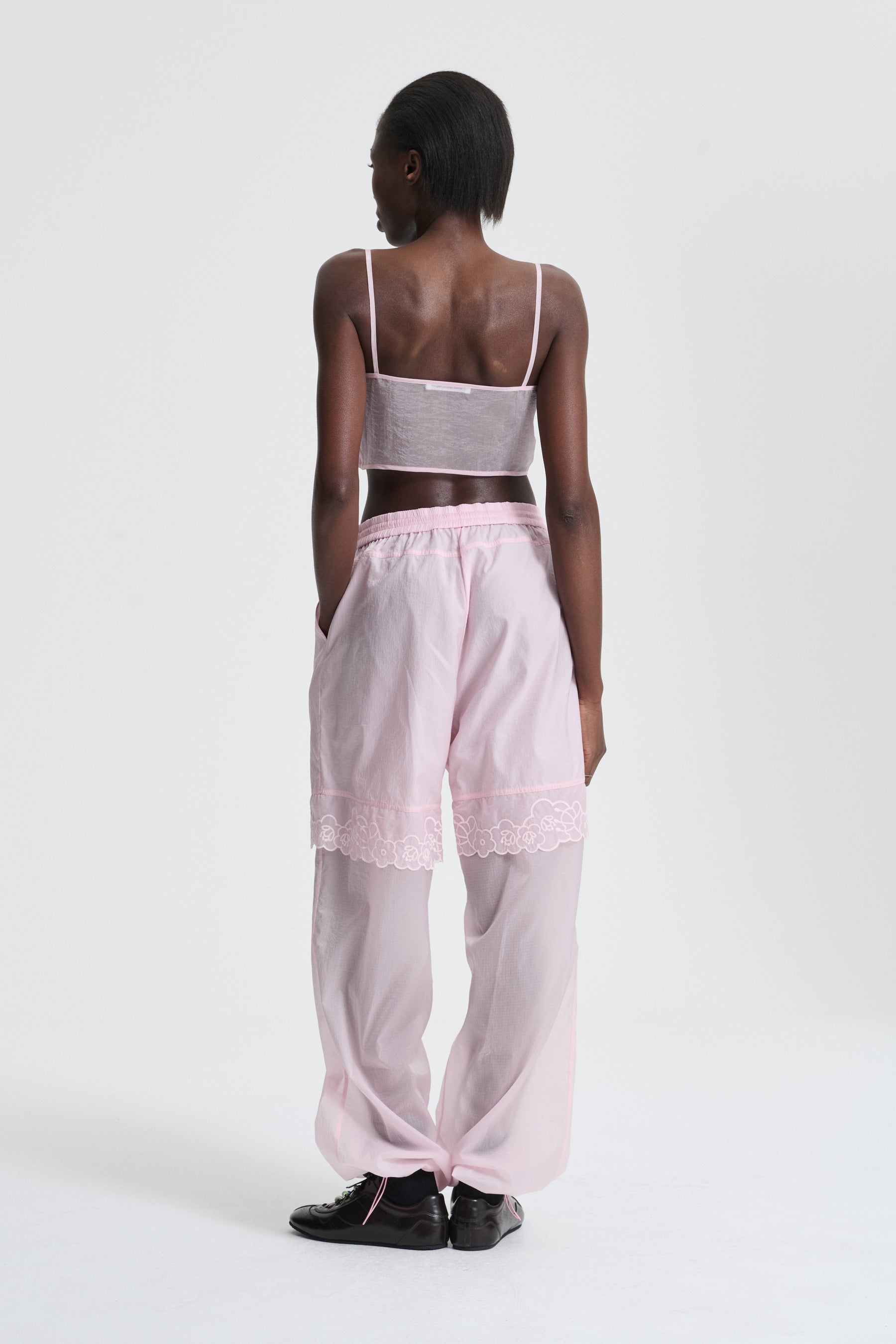 BIANCA | JOGGERS EMBROIDERED RIPSTOP PINK