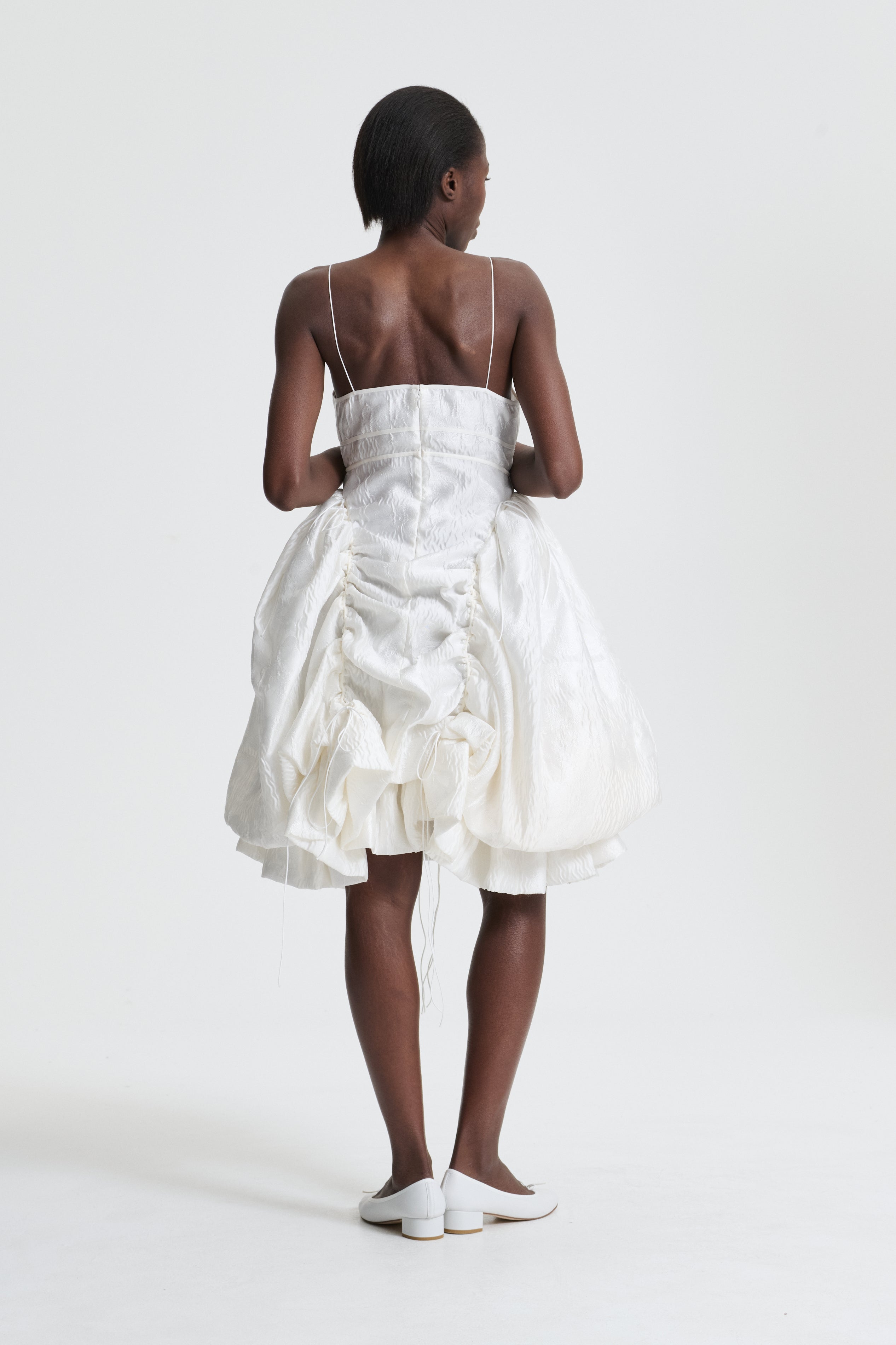 UNITY | DRESS DERWANT MATELASSE WHITE BRIDAL