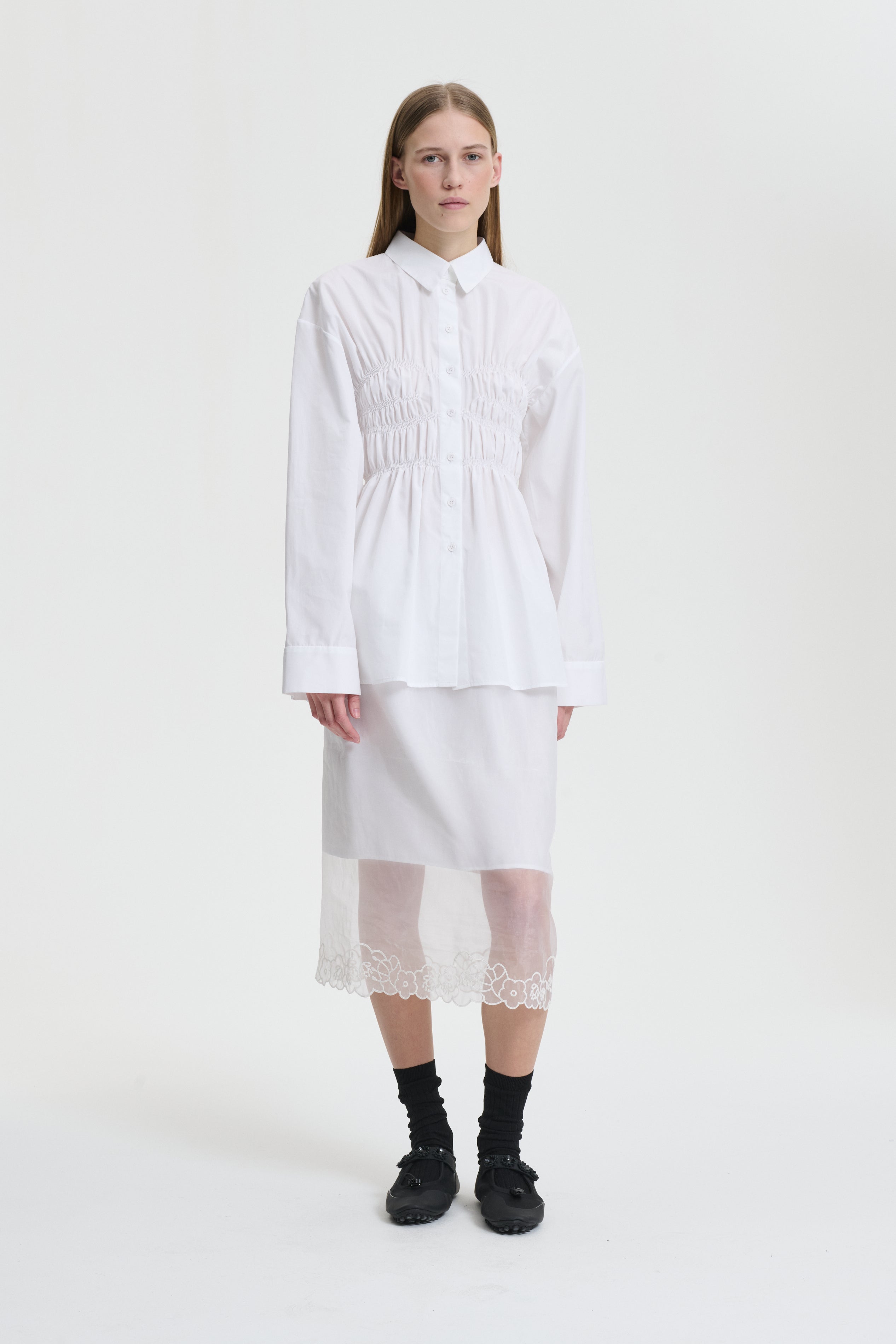 BRAXTON | SHIRT COTTON WHITE